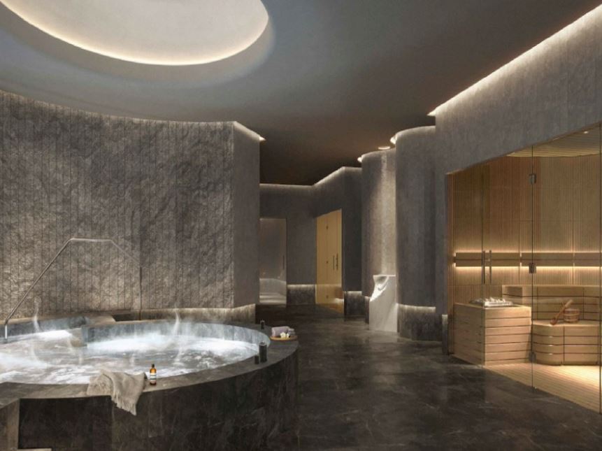 Rendering Of Spa Resort Redesign Of Thermal Bath And Course Bath